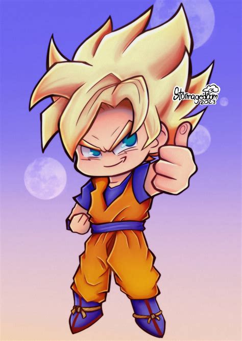 Chibi Ssj Goku By Stormagedoom On Deviantart