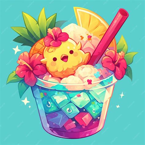 Premium Vector Tokelauan Lolo Bun And Tropical Treats