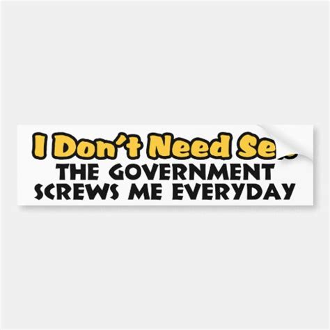 I Dont Need Sex Bumper Sticker Zazzle