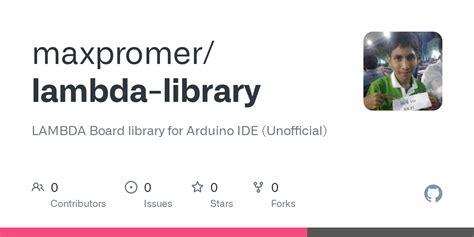 Github Maxpromer Lambda Library Lambda Board Library For Arduino Ide