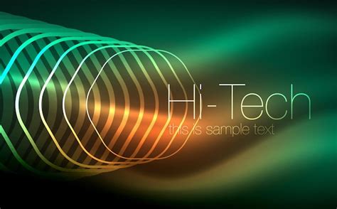 Contour Hexagones Lumineux Formes Géométriques Techno Numérique