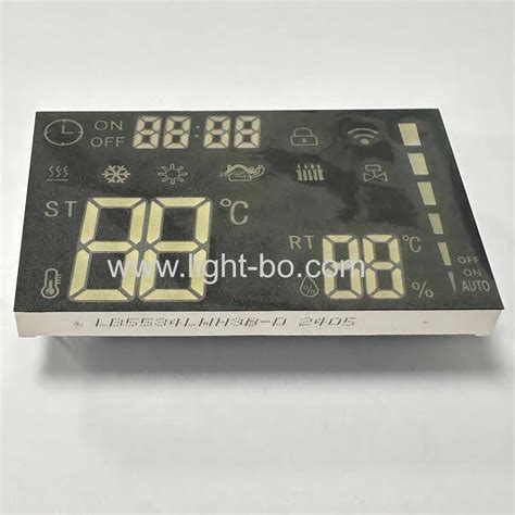 Custom Design 7 Segment Led Display Module Common Cathode For Temperaturehumidityfan Control