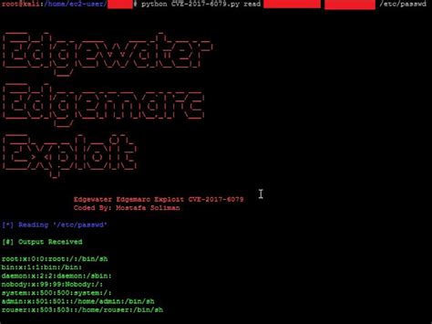 Exploit Cve 2017 6079 Blind Command Injection In Edgewater Edgemarc Devices Computer