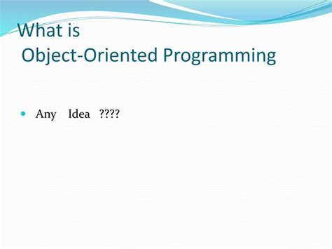 Object Oriented Programming Pptx Programming Languages Computing