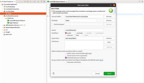 First Test Using Selenium And Cucumber With Java