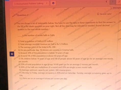 3 Uretructured Problem Solving Question 2 StudyX