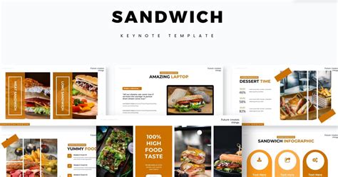 Сэндвич Шаблон Keynote Шаблоны презентаций Включая яркий и чистый Envato