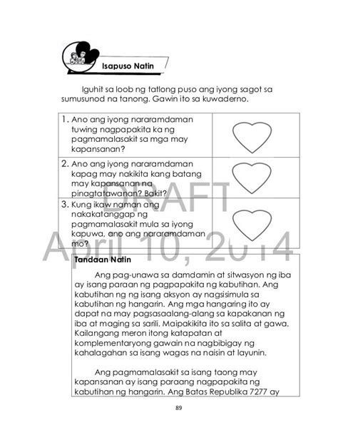 Esp Module Grade 7 Answer Key 2020 Uri Ng Pangungusap Worksheet Lindsey Morrison