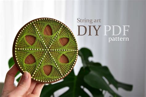 String Art Template DIY String Art Mandala Pattern String Art Etsy
