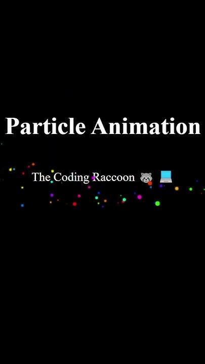 Satisfying Js Particle Effects The Effects Follow Your Mouse🖱️ Youtube