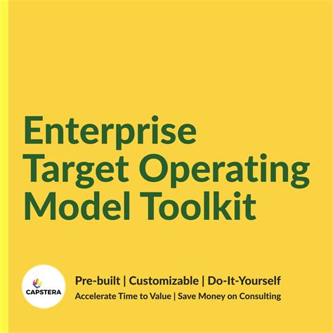 Enterprise Target Operating Model Toolkit Everything For Building A Tom
