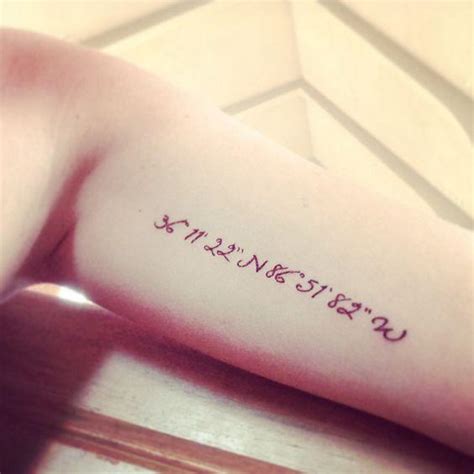 15 Best Places On Your Body For A Coordinates Tattoo Yourtango