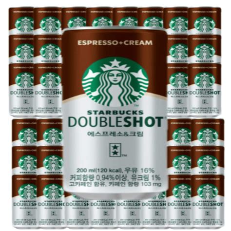 스타벅스 더블샷 에스프레소 크림 200ml X36개 믿고 사는 즐거움 Ssg Com