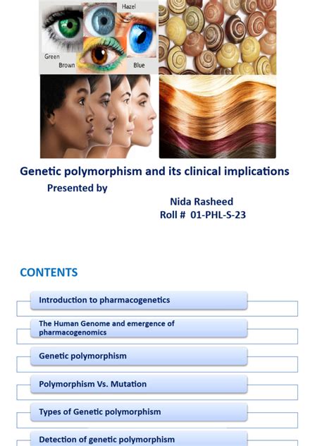 Polymorphism Ppt 1 Pdf Pharmacogenomics Single Nucleotide