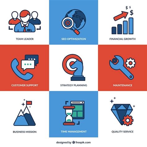 Free Vector Business Process Icons