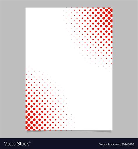 Halftone Dot Pattern Flyer Template Brochure Vector Image