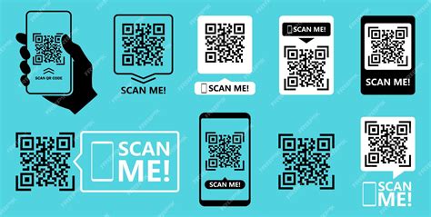 Premium Vector Qr Code Scan For Smartphone Qr Code Frame Vector Set