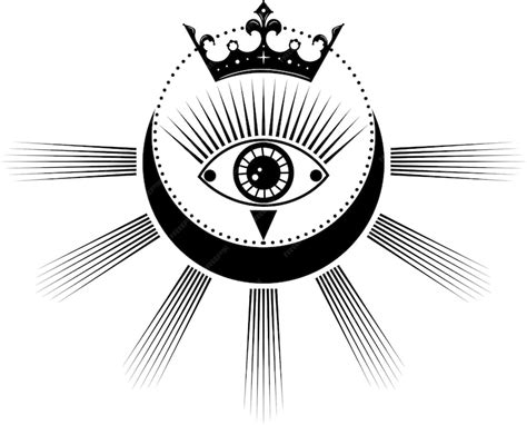Premium Vector Eye Eye Contour Eye Symbol Mystical Symbols Esoterics