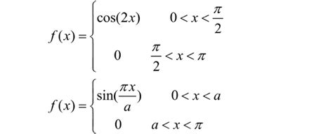 f x {cos 2x 0