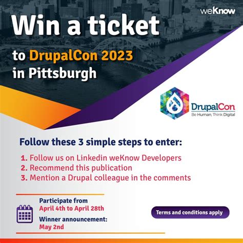 Weknow Developers On Linkedin Drupalcon Contest Developers Drupal