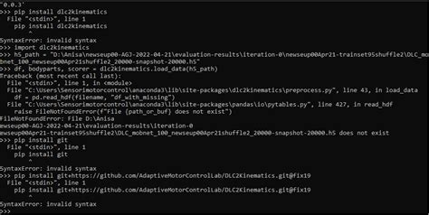 Keyerror No Object Named Dfwithmissing In The File 19 · Issue 1839 · Deeplabcut