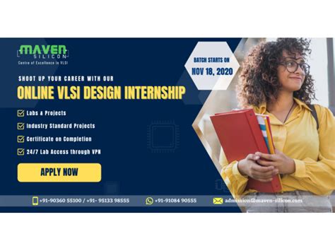 online vlsi design internship maven silicon