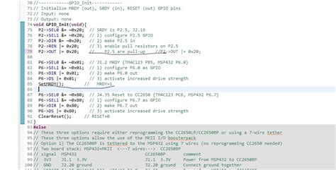 Msp432p401r Ti Rslk Cc2650 Bluetooth Module Mrdy And Srdy Configuration Msp Low Power