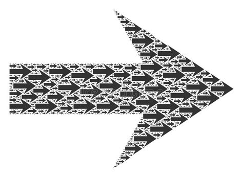 Arrow Right Recursive Mosaic Of Itself Icons Stock Vector Illustration Of Motion Move 205157200