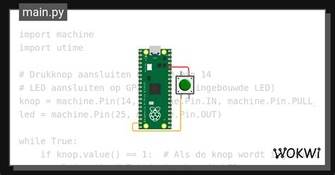 Oefening 7 Led Bedienen Met Een Drukknop Wokwi Esp32 Stm32 Arduino