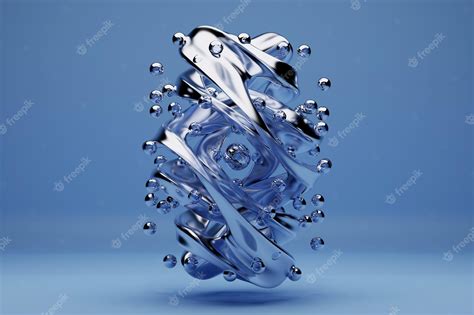 Premium Photo 3d Render Abstract Blue Layered Background Modern Geometric Shape Wallpaper