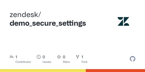 Github Zendesk Demo Secure Settings