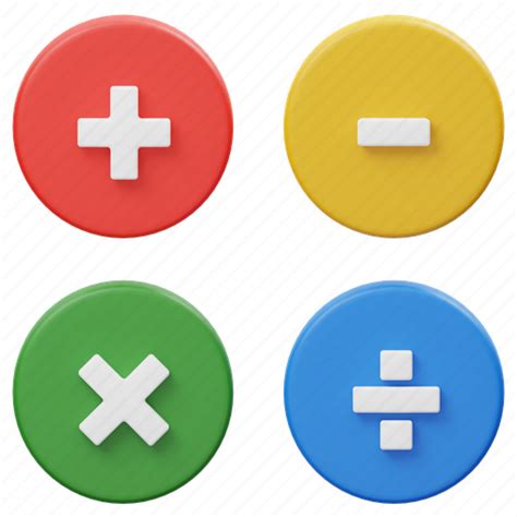 Mathematic Sign Mathematic Sign Puls Minus Math Education 3d Illustration Download On