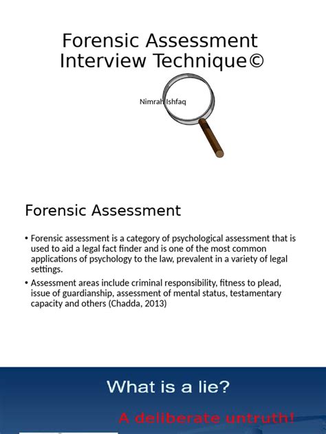 Forensic Assessment Interview Technique 28022024 125919pm Pdf Trials Fear