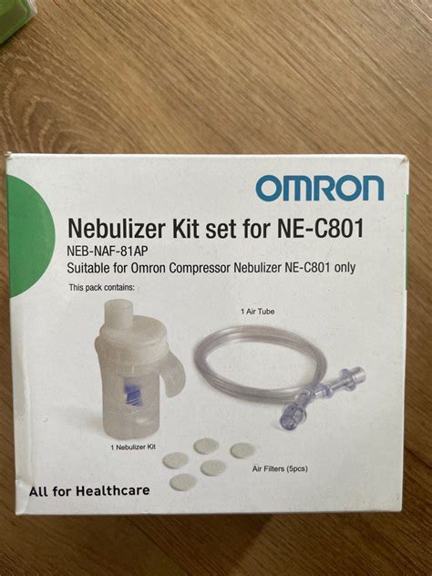 Omron Nebulizer Kit Set For Ne C801 Health And Nutrition Medical