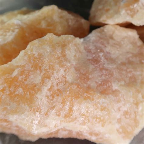 Rough Orange Calcite Albion Fire And Ice Mineral Suppliers Uk