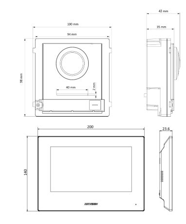 Hikvision DS KIS702 P Exclusive Video Intercom Two Wire Kit