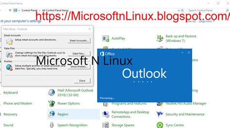 How To Add Linux Mail Server On MS Microsoft Outlook MS Linux
