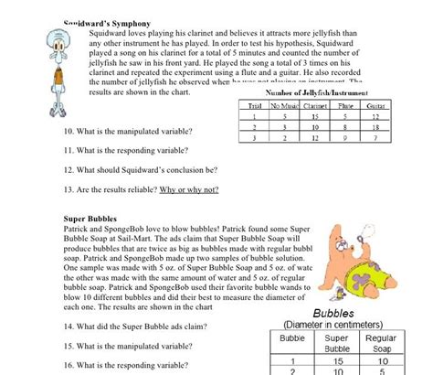 Scientific Method Controls And Variables Worksheet Answers Printable