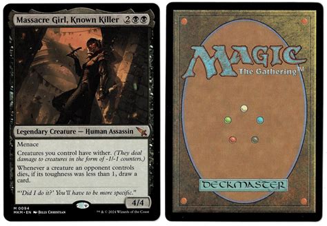 Massacre Girl Known Killer Magic The Gathering Proxy