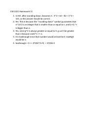 CSE 2221 Homework 11 Docx CSE 2221 Homework 11 1 4 344 After