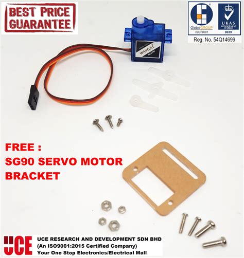 Arduino Raspberry Pi 9g Sg90 180 Degree Plastic Gear Micro Servo Motor