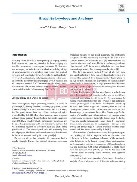 Managing Common And Uncommon Complications Of Aesthetic Breast Surgery