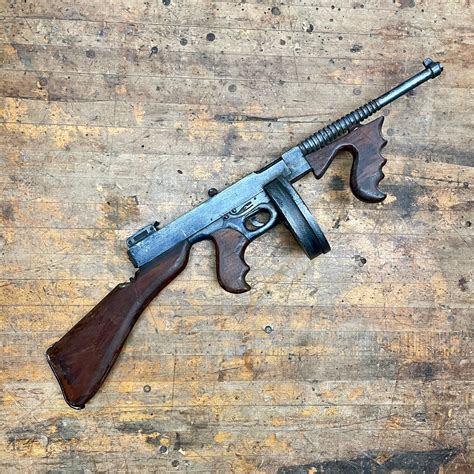 Vintage 1950s Tommy Gun Movie Prop Theatrical Toy Weapon For Sale At