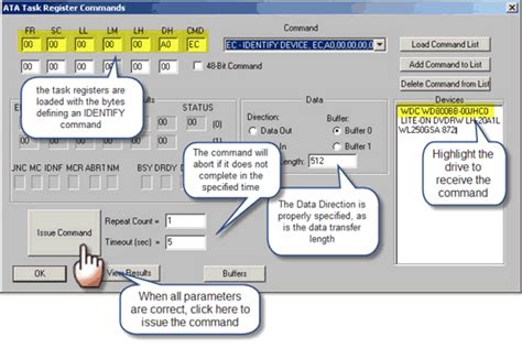 Issuing Ata Commands Stb Suite