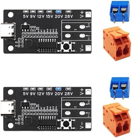 Amazon Com 4PCS Type C PD3 0 3 1 QC Trigger Module USB C PD 5V 9V 12V 15V 20V 28V 5A 140W
