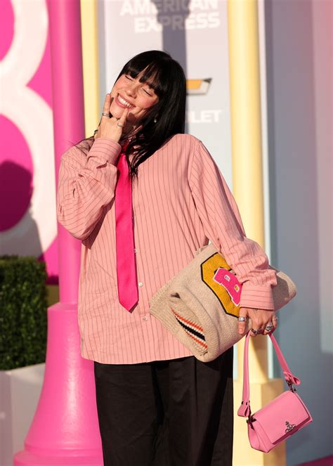 Billie Eilish Marries Y2k Menswear Barbiecore At Barbie Premiere
