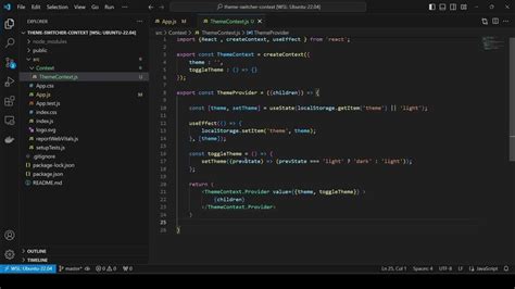 Theme Switcher Light Dark Mode In Reactjs With Contextapi Youtube