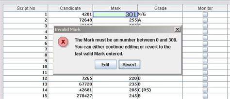 Java Jtable Alert On Invalid Value Stack Overflow