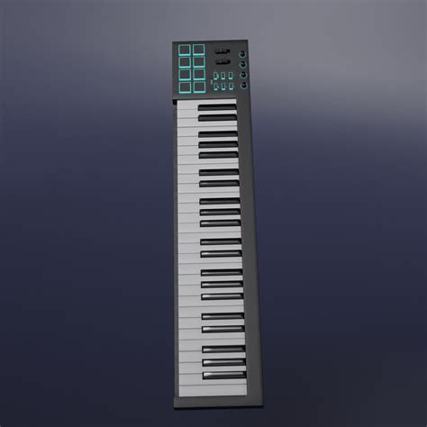 Midi Keyboard 3d Turbosquid 1959239