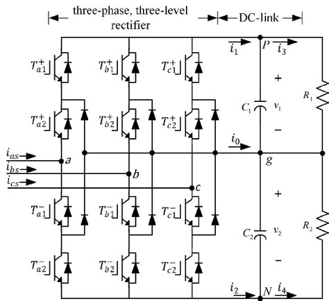 Schematic Of A Three Phase Three Level Rectifier Download